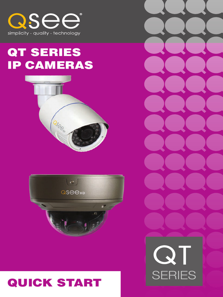 Quick Start Guide for Q-See IP Cameras | PDF | Computer Network | Internet