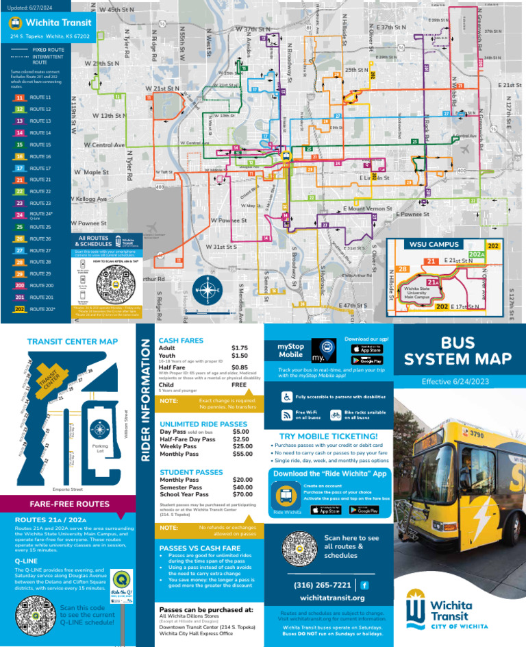 BusSystemMap 202407010849029441 | PDF | Kansas | Bus Transport