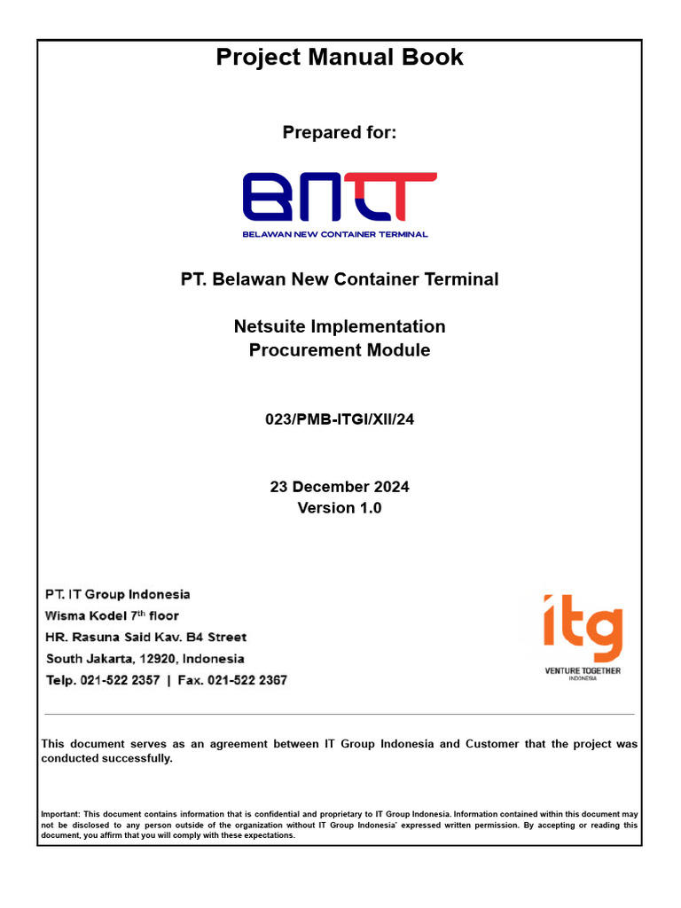 (BNCT - PS Netsuite) Project Manual Book - Procurement Module | PDF ...