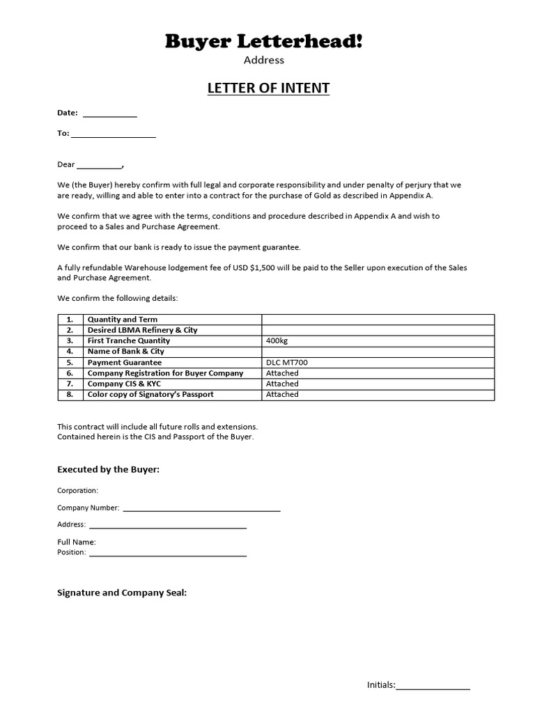 00.-LOI-TEMPLATE-WITH-SCO - DLC-3 - AU Wesam | PDF | Letter Of Credit ...