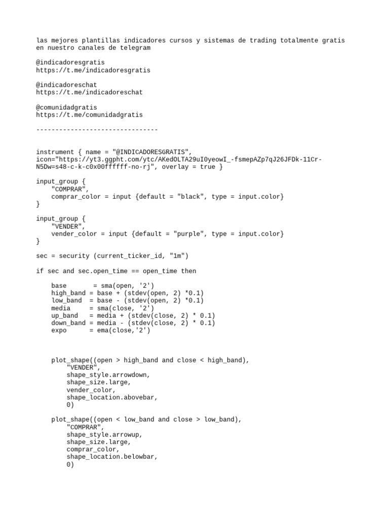 Script Iqoption @indicadoresgratis | PDF
