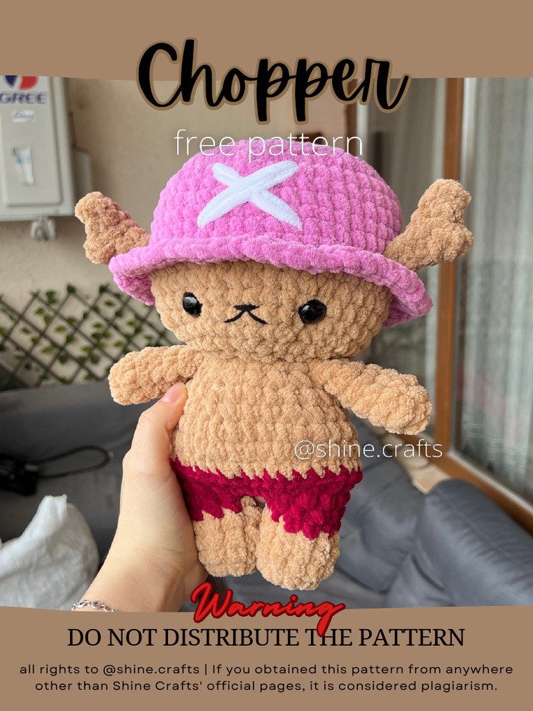 Chopper free Pattern By Shine.Crafts | PDF | Crochet | Handicrafts