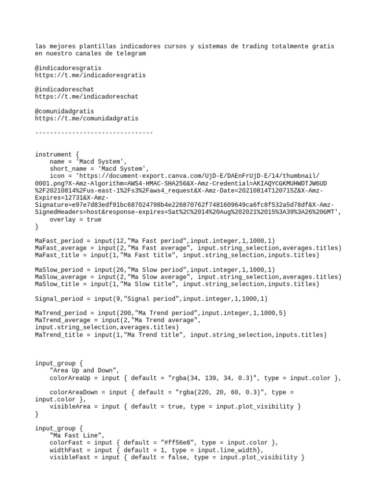 SCRIPT Macd X 0 LuaScript | PDF | Valuation (Finance) | Financial Accounting