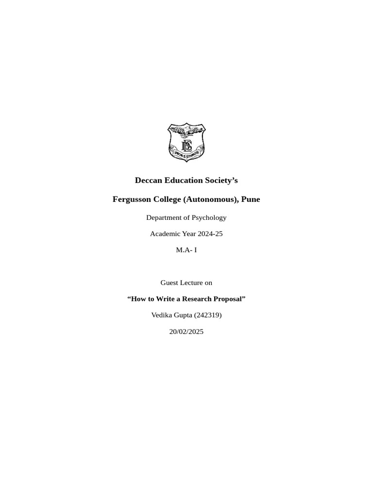 Writing a Research Proposal Guide | PDF | Sampling (Statistics) | Hypothesis