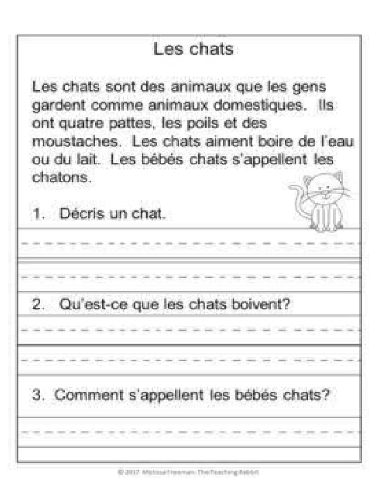 Les chats | PDF
