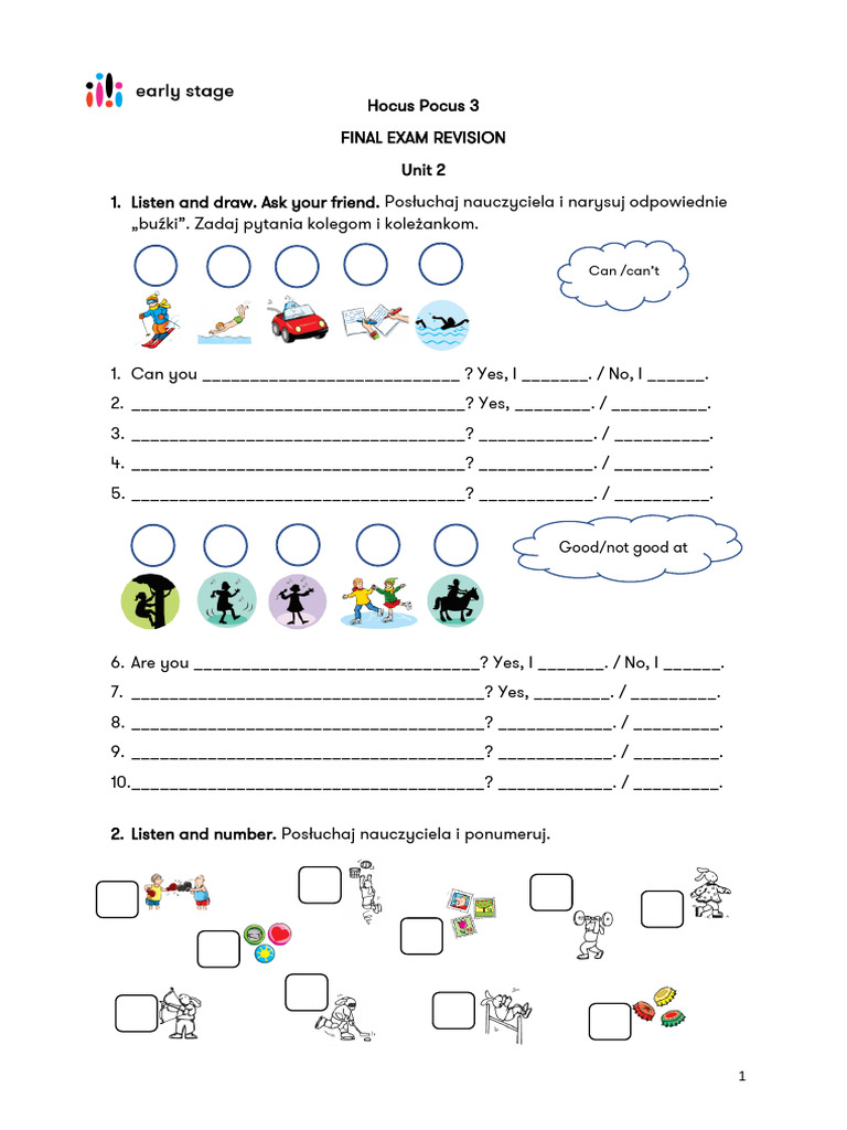 Final Exam Revision Hocus Pocus 3 Unit 2 | PDF