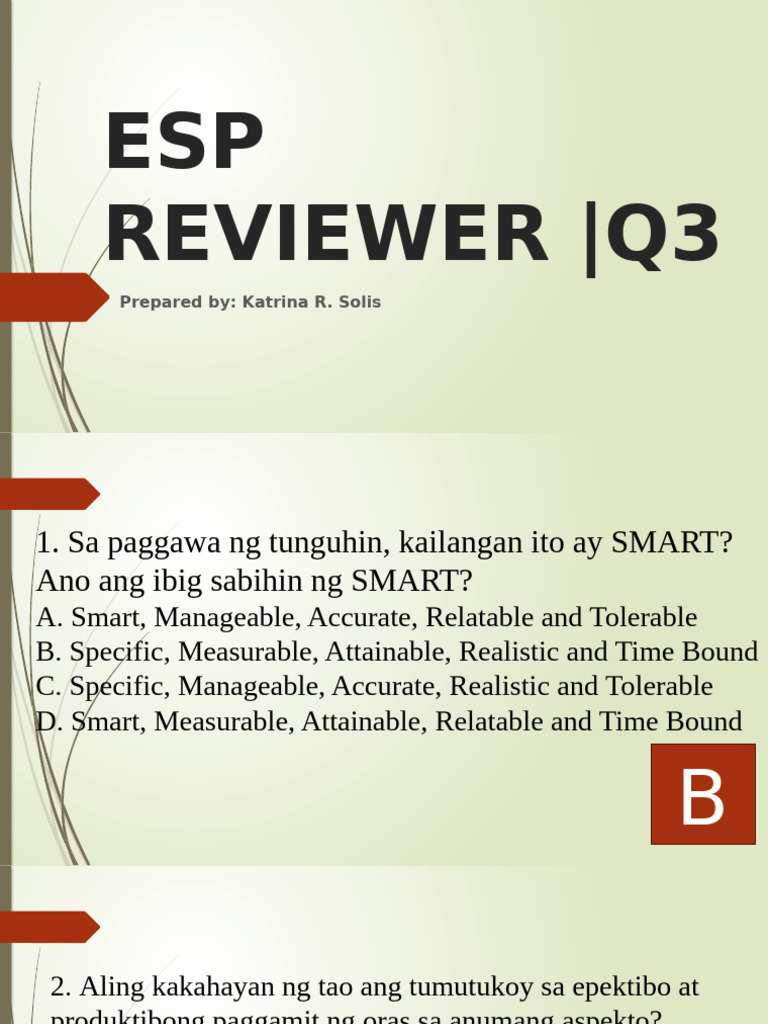 Q3 ESP Reviewer (1) | PDF