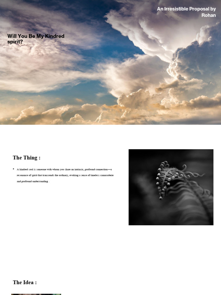 Will You Be My Kindred Spirit?: An Irresistible Proposal by Rohan | PDF