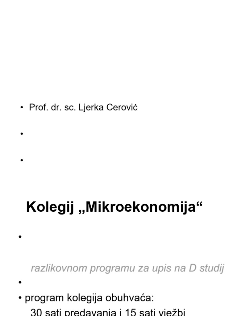 Tema 00 - Uvodno Predavanje | PDF