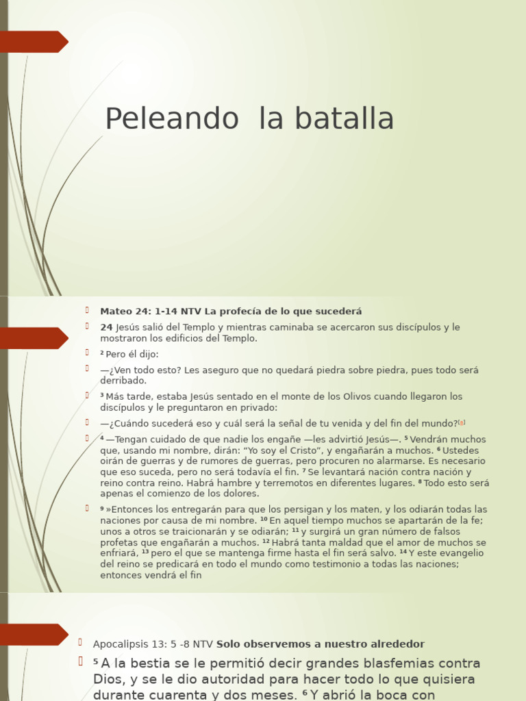 Peleando La Batalla | PDF | Oración | Jesús