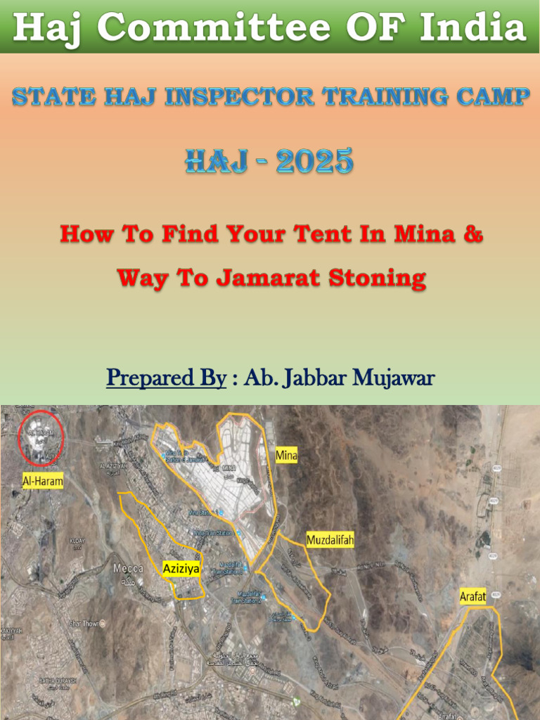 How To Find Your Tent in Mina by A. Jabbar Mujawar | PDF