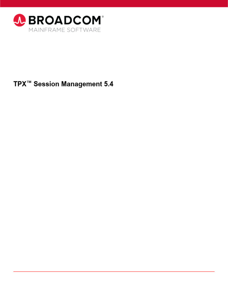 TPX™ Session Management 5.4 Guide | PDF | Computing | System Software