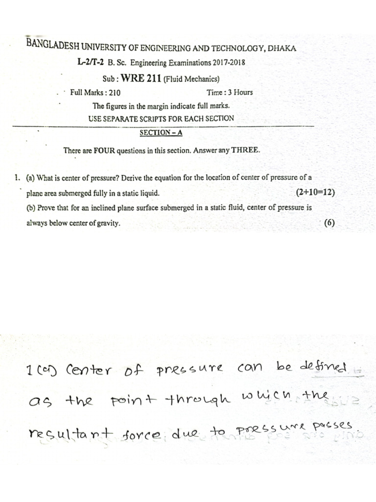 WRE 211 17-18 Q1 (A, B) | PDF