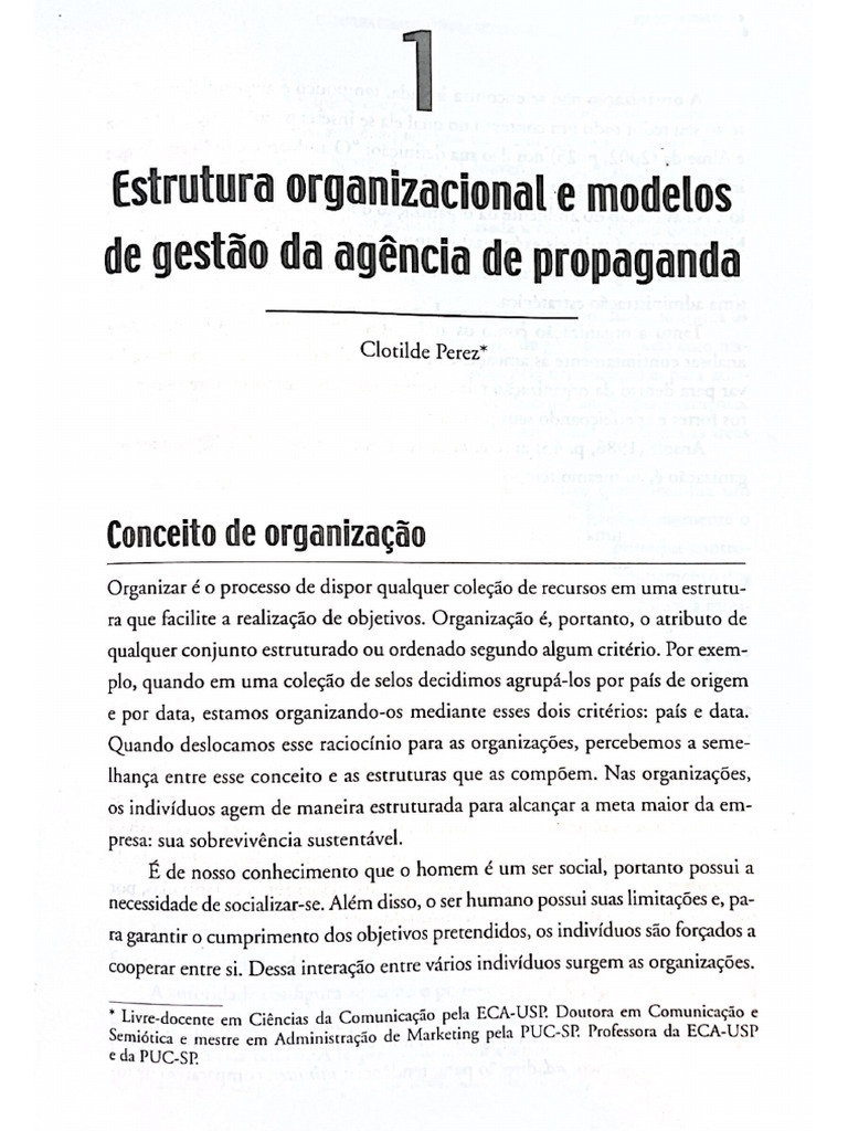 Estrutural Organizacional e Modelos | PDF