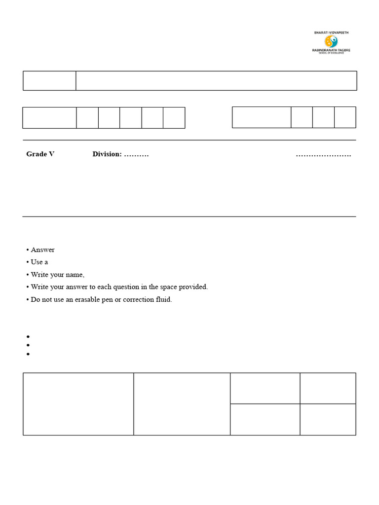 GR - V Marathi Term2 Set2 QP | PDF