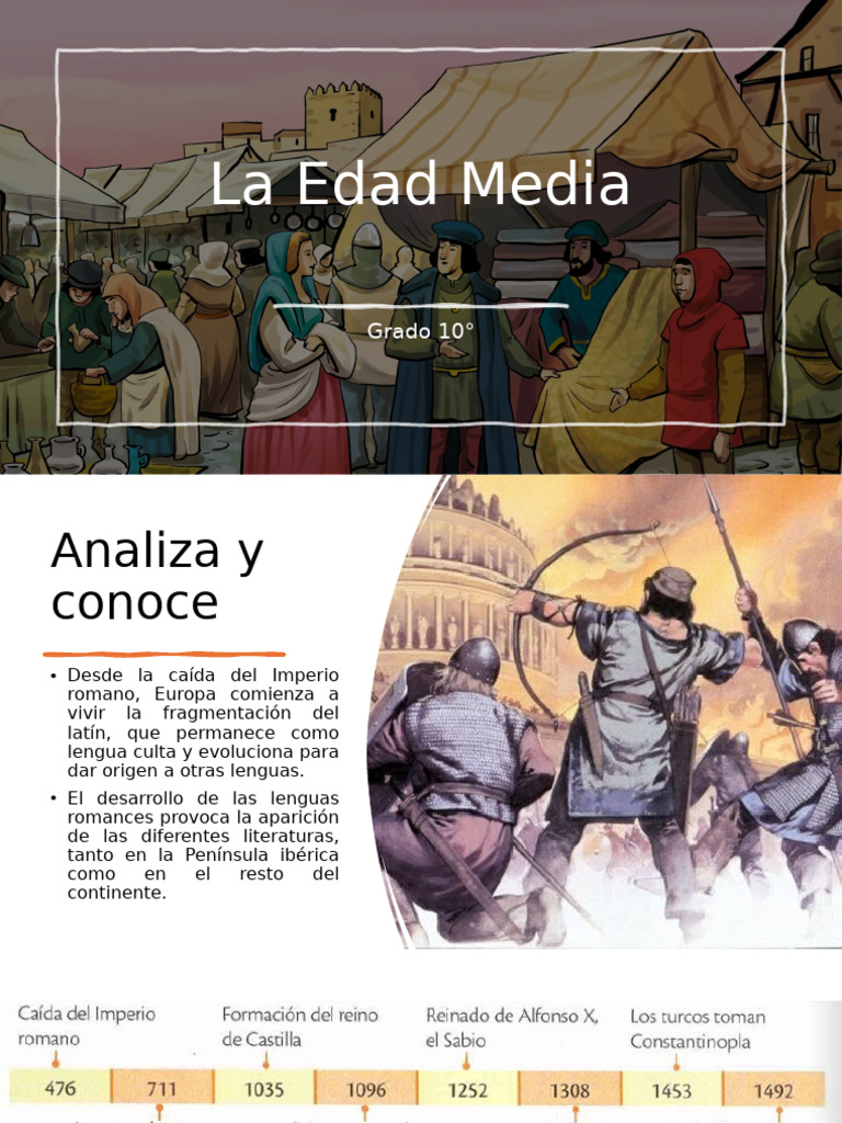 Edad Media Primera Parte 10° 2025-1 | PDF | Edades medias | Poesía épica