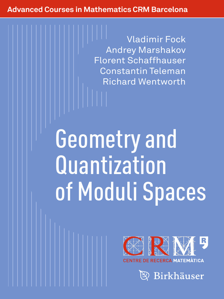 Geometry And Quantization Of Moduli Spaces Pdf Group Mathematics Vertex Graph Theory