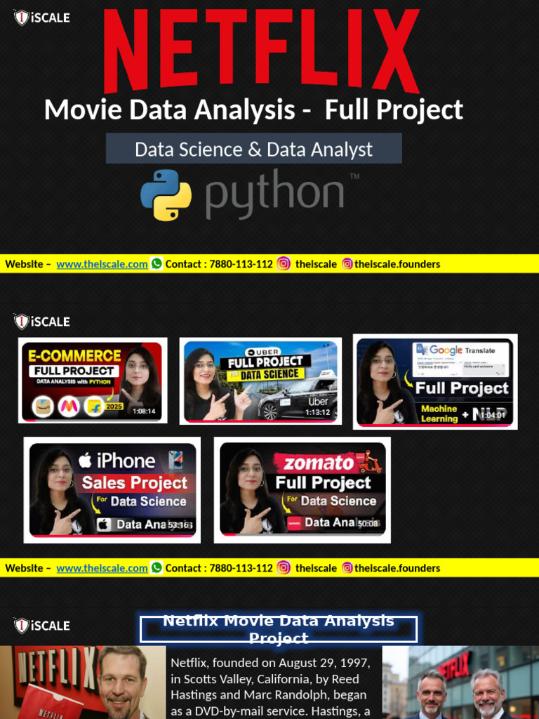 Movie Data Analysis Project | PDF | Netflix | Data Science