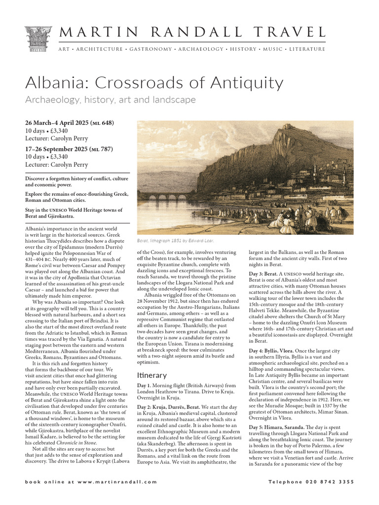 Martin Randall Albania | PDF | Albania