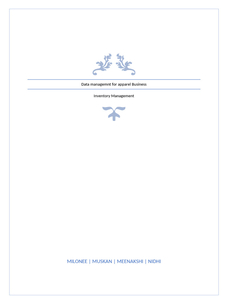 Microsoft Access Inventory Management System | PDF | Microsoft Access ...