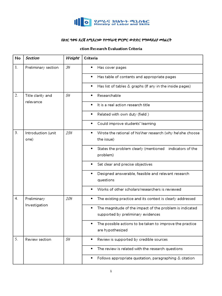 Action Research Evaluation Criteria | PDF | Evaluation | Data Analysis