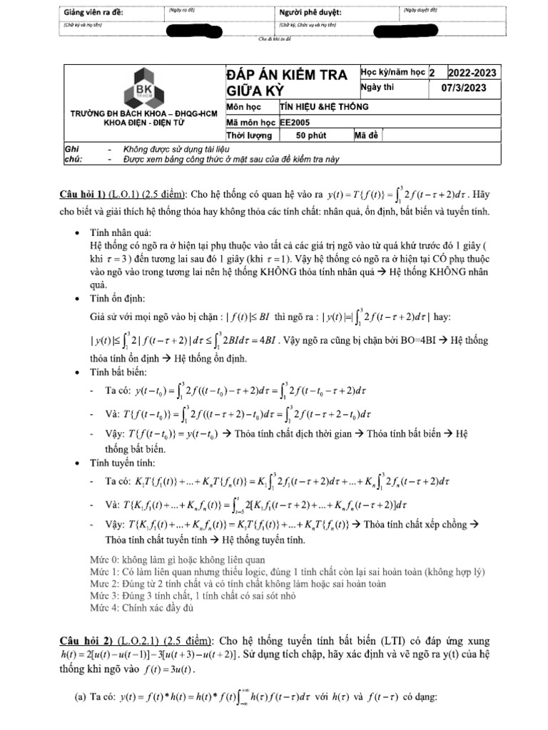 Dap An KTGK HK222 | PDF