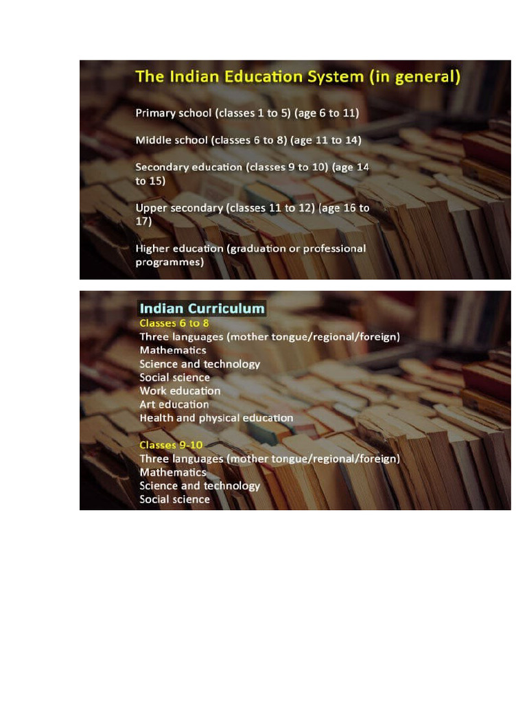 Education system in India | PDF