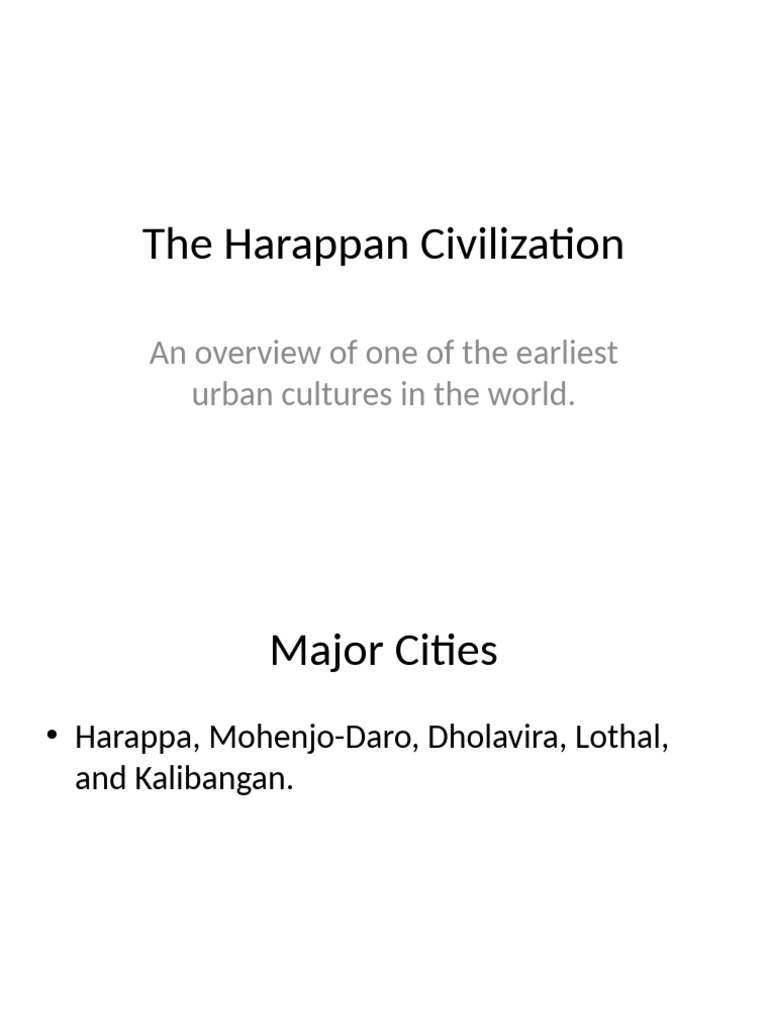 Harappan Civilization | PDF