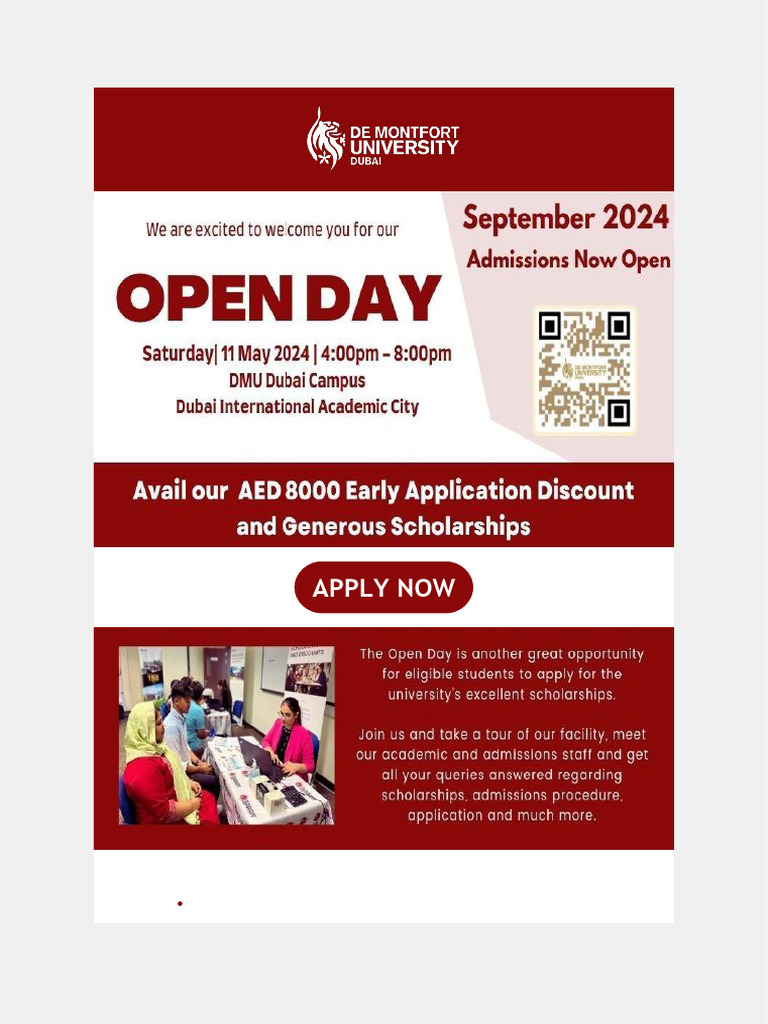 De Monte University-Open Day | PDF