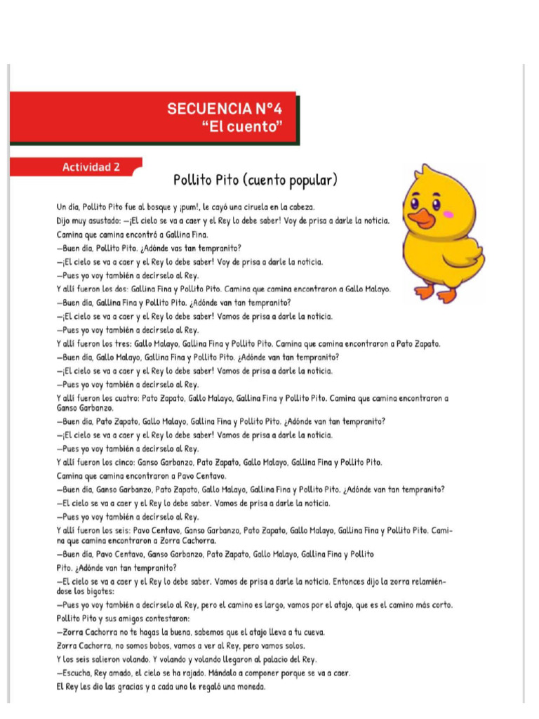 El Pollito Pito | PDF