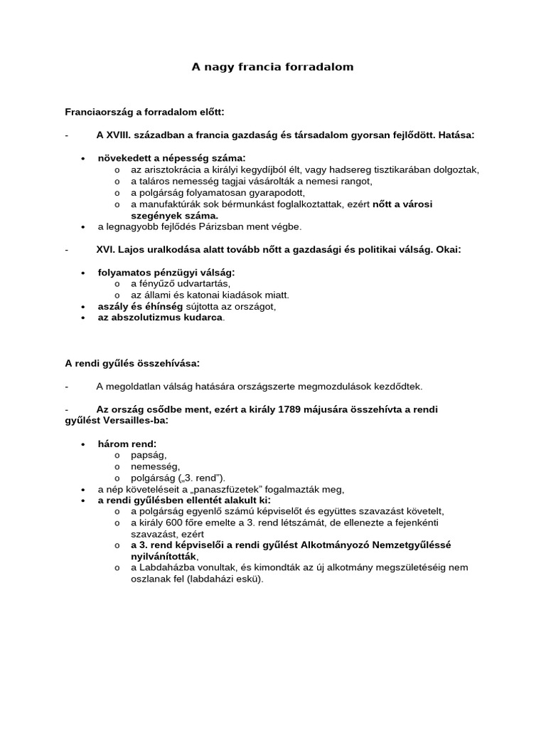 A Francia Forradalom | PDF