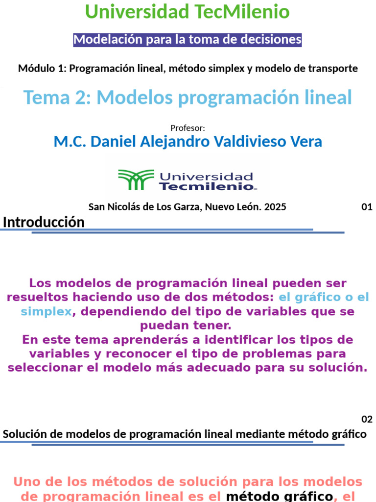 Modelos de Programación | PDF | Programación lineal | Optimización ...