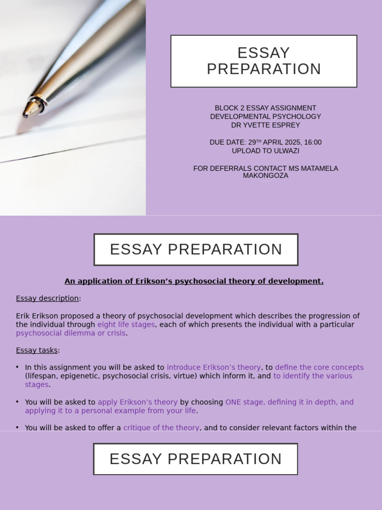 Essay Assignment Preparation | PDF | Essays | Theory