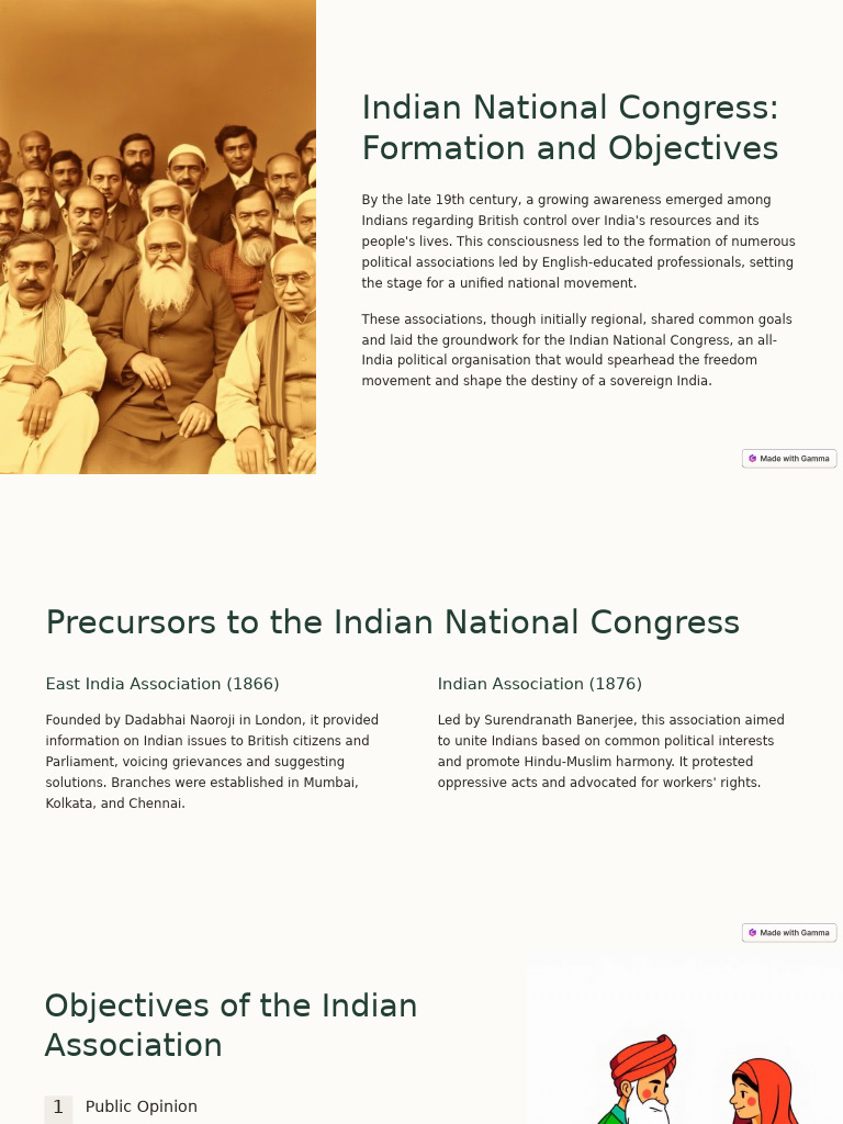 Formation and Objectives of INC | PDF | Indian National Congress ...