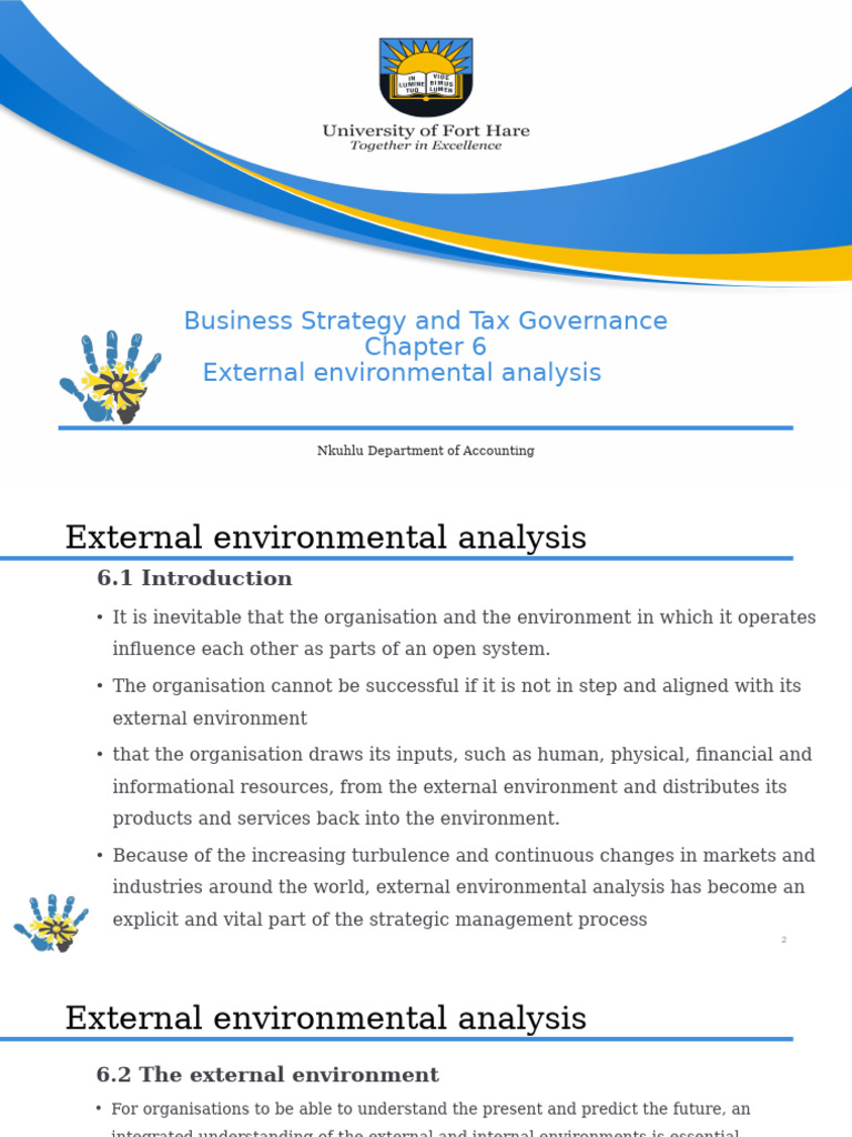 External Environmental Analysis Overview | PDF | Economies | Business ...