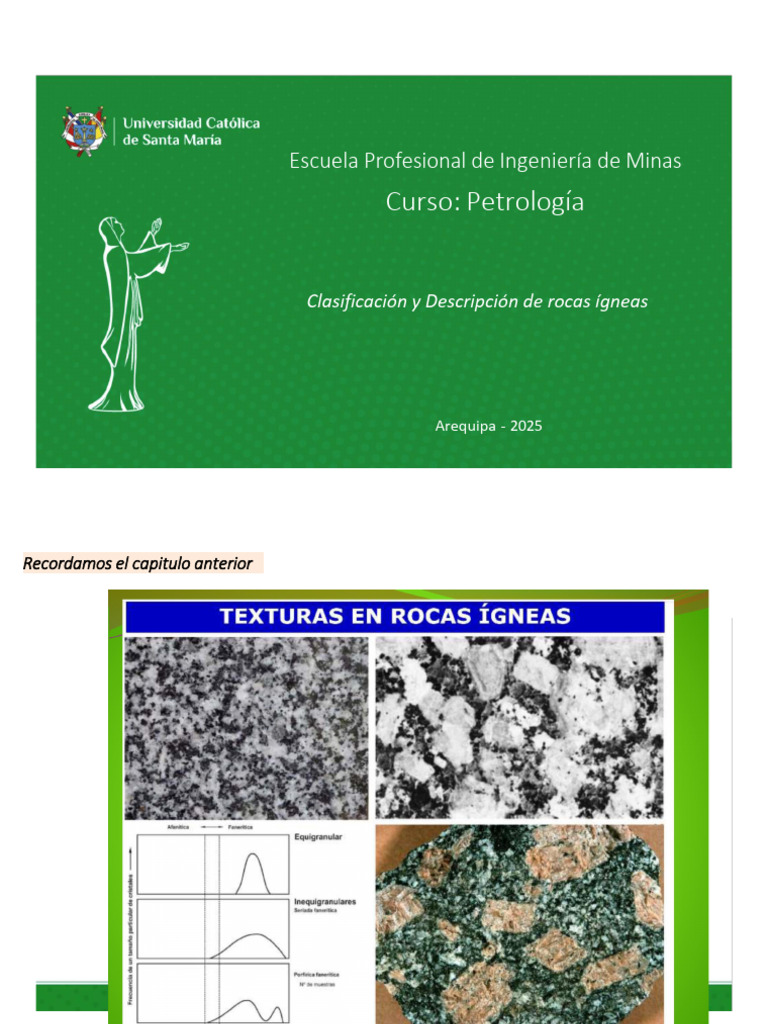 4.Clase 4_Clasificación rocas igneas | PDF | Minerales | Roca (geología)