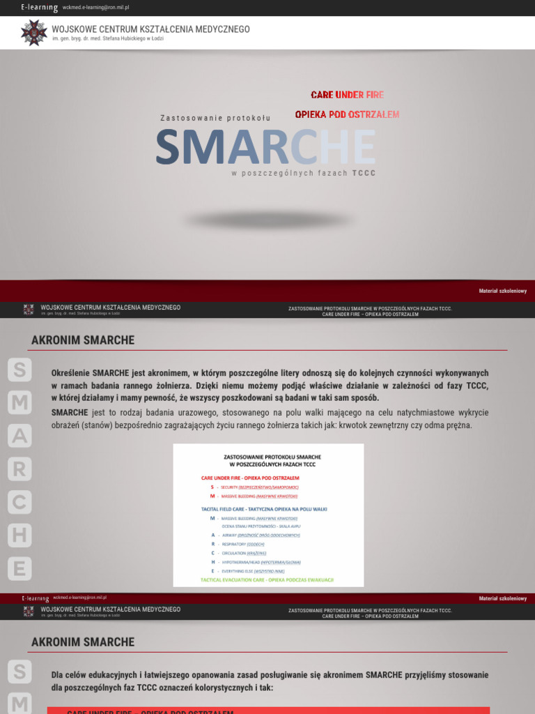 TEMAT 3. ZAG. 1. ZASTOSOWANIE PROTOKOLU SMARCHE W POSZCZEGOLNYCH FAZACH ...