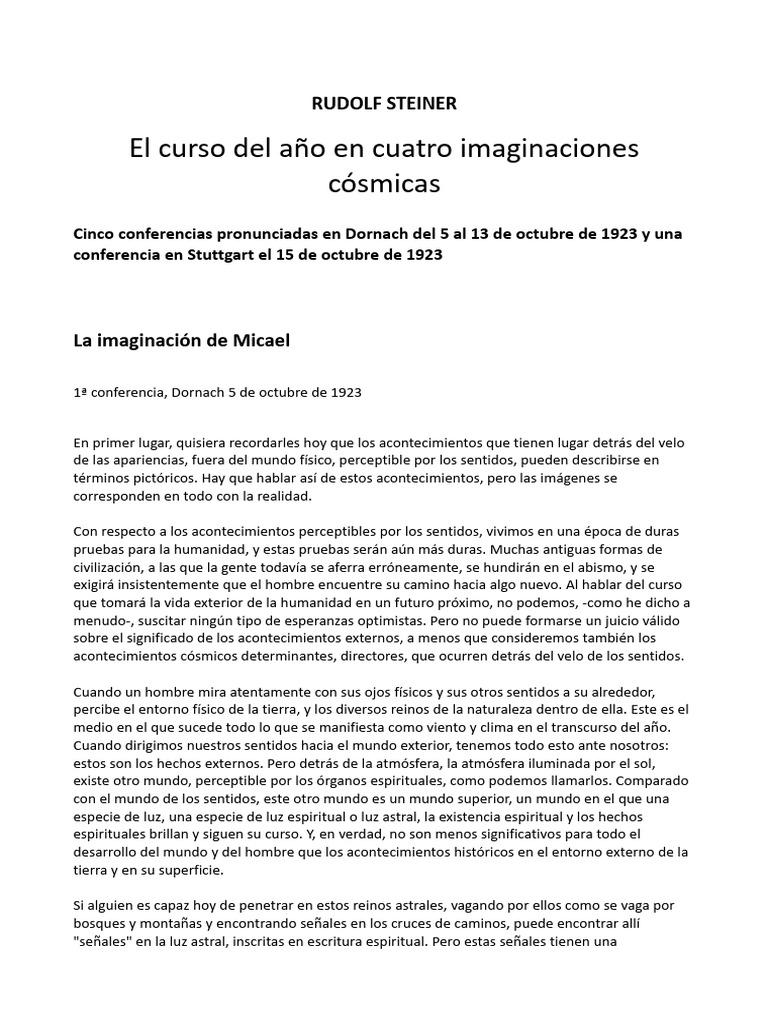 4 imaginaciones cósmicas | PDF | Tierra | Alma