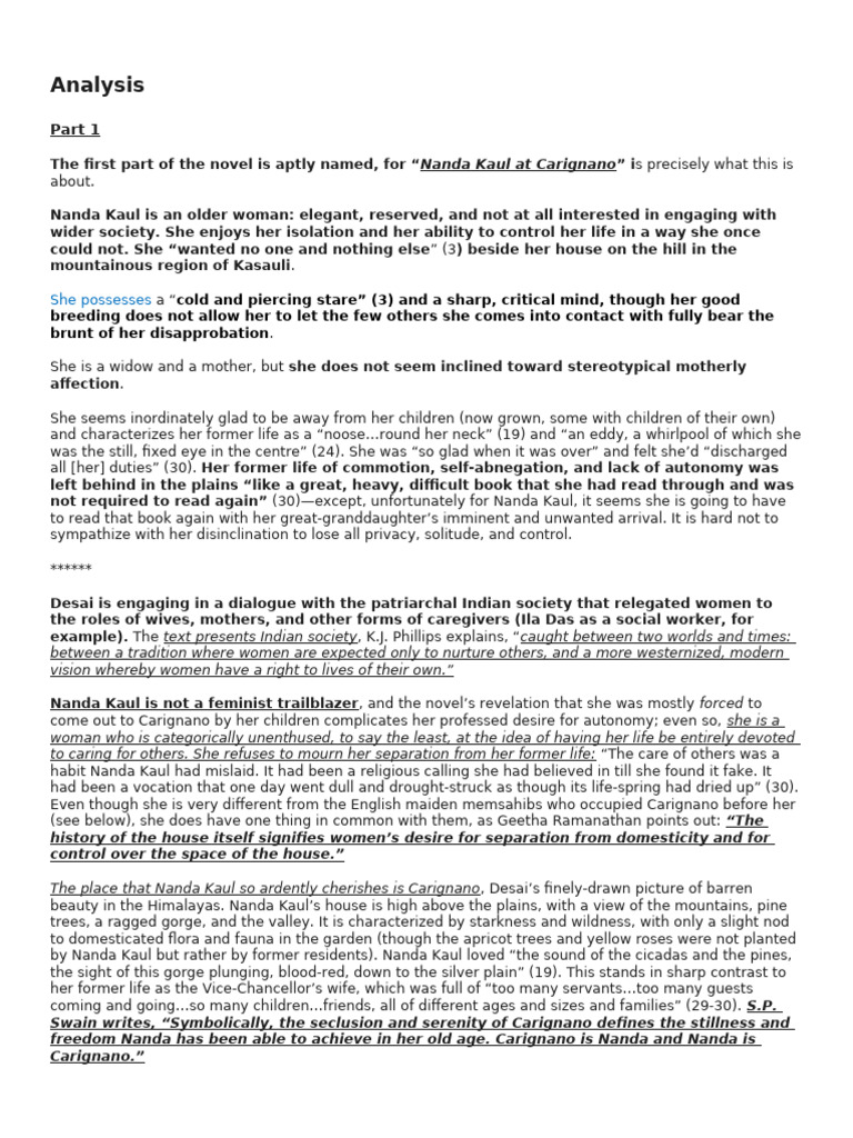 Analysis Fire On The Mountain | PDF