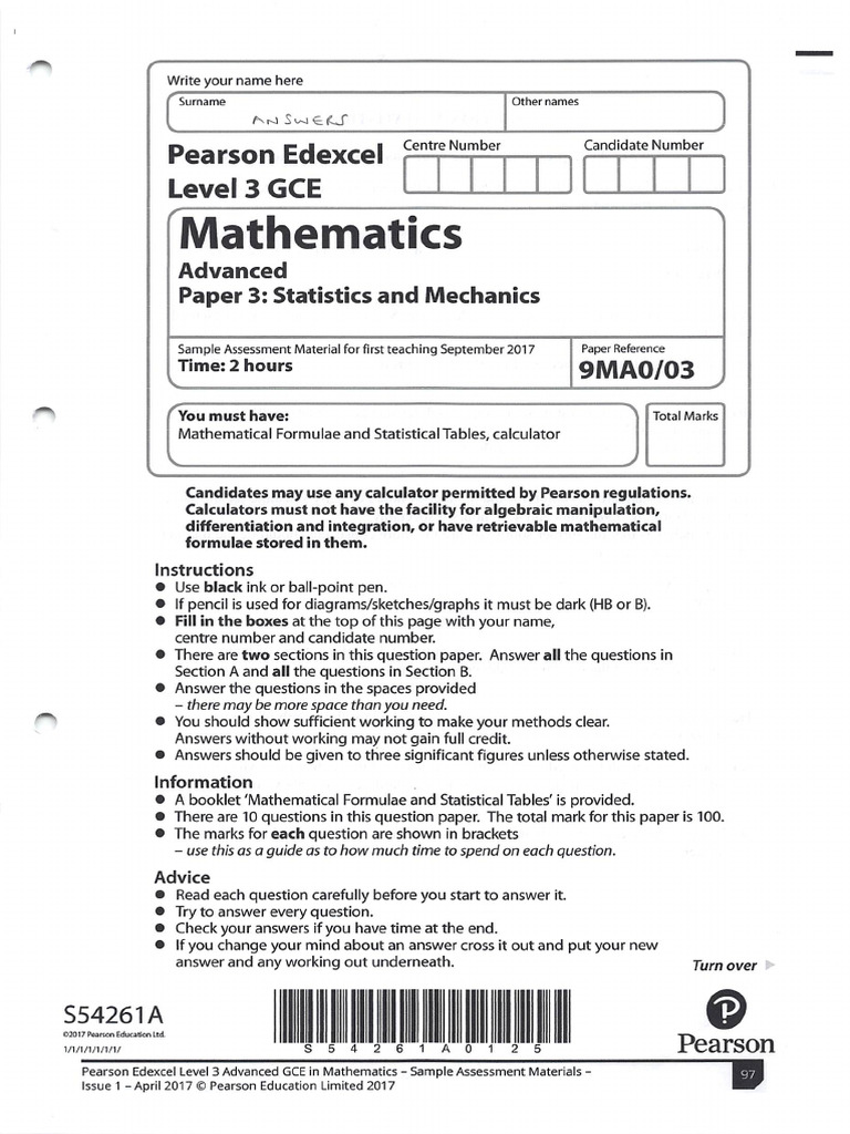 Sample Pure 3 MA | PDF