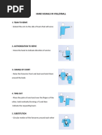 2019 20 Line Judge Signals | PDF | Volleyball | Hand