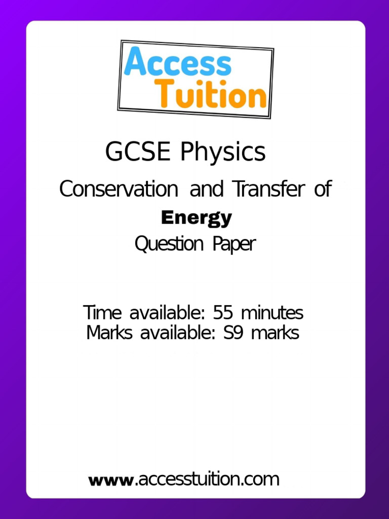AQA-GCSE-Physics_Conservation-and-Transfer-of-Energy-QP (1) | PDF ...
