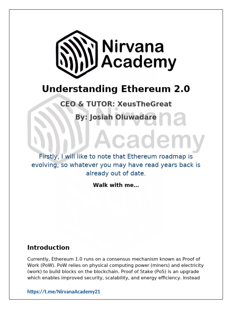 Understanding Ethereum 2.0 | PDF | Computing | Computer Science