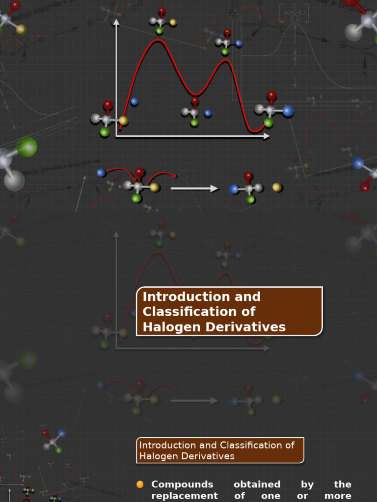 Halogen Derivatives: Properties & Types | PDF | Chemical Polarity | Alkene