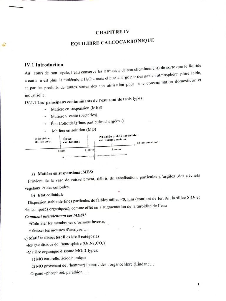 Chapitre4 Calcocarbonique | PDF