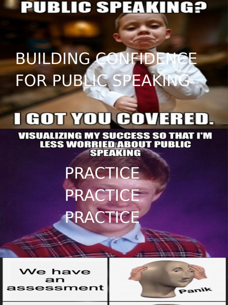 Building Confidence for public speaking | PDF