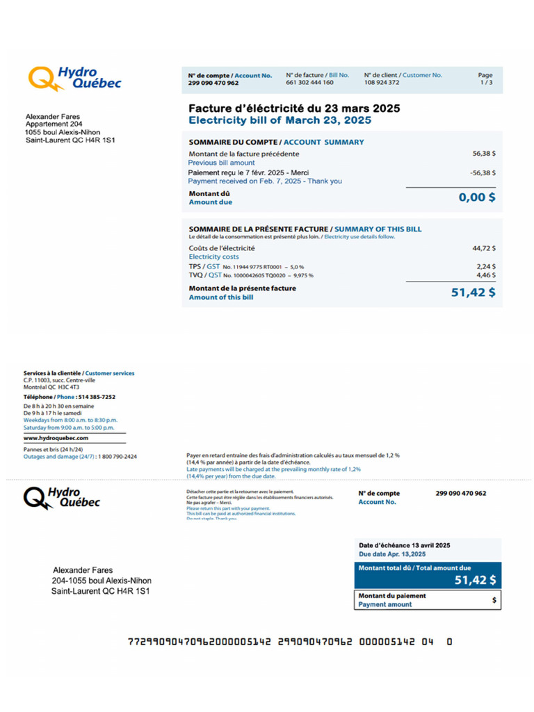 Facture - Alexander | PDF