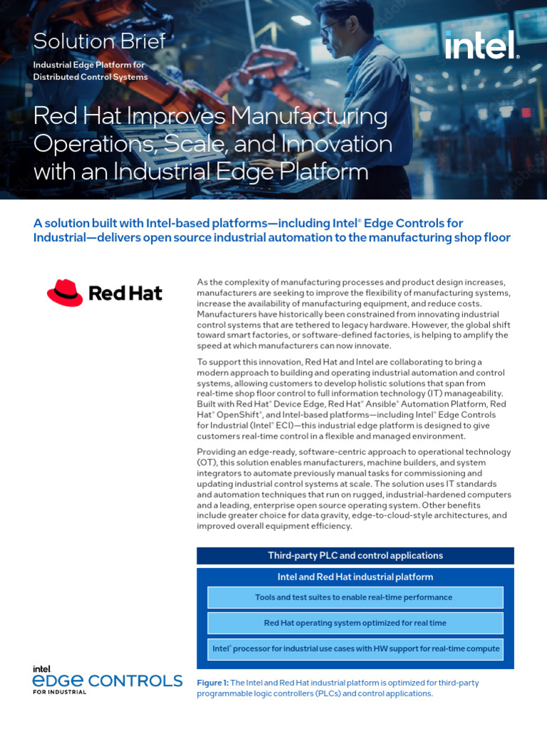 1 Red Hat Industrial Edge Platform Solution Brief v4 | PDF | Red Hat ...