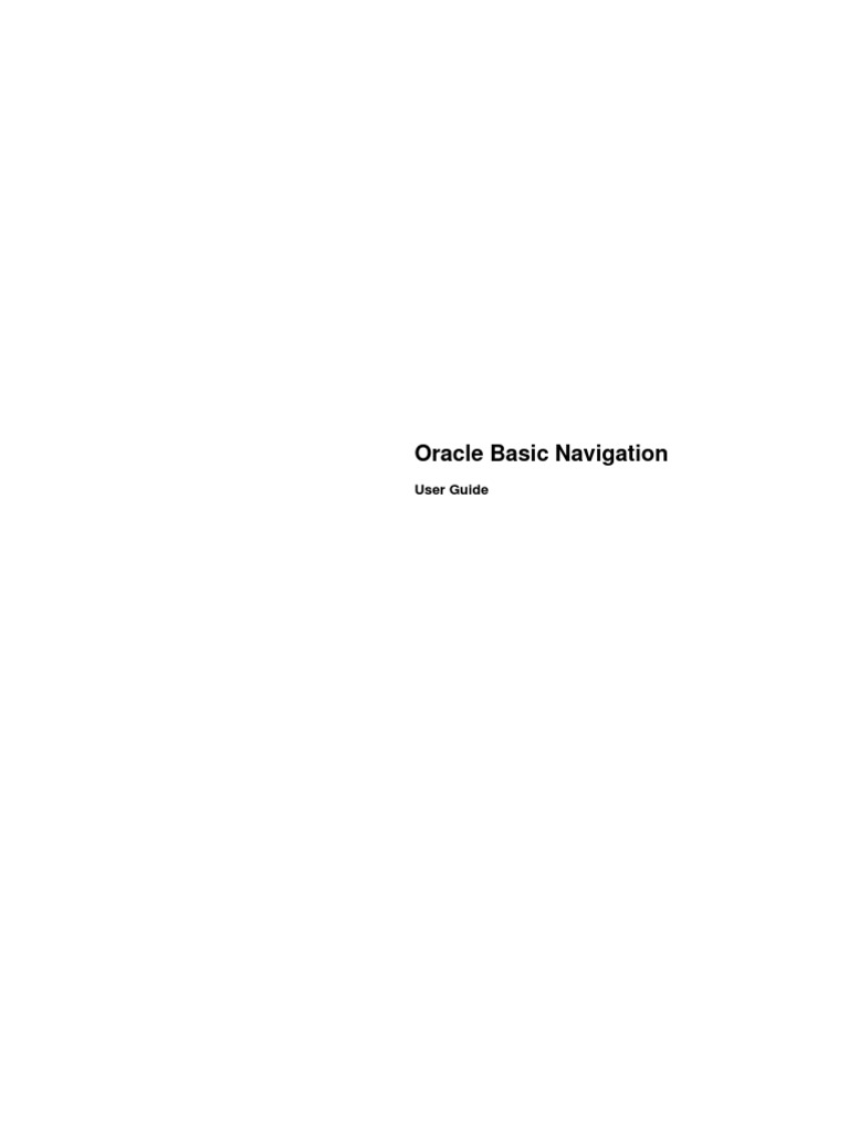 Oracle Basic Navigation Student Guide | PDF | Icon (Computing) | Oracle ...