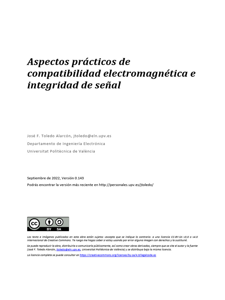 Aspectos Prácticos de Compatibilidad Electromagnética e Integridad de ...